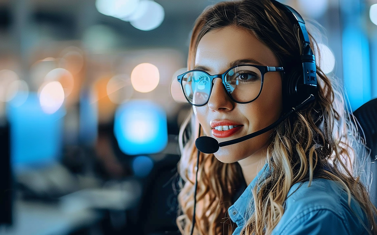 Computer-based call center